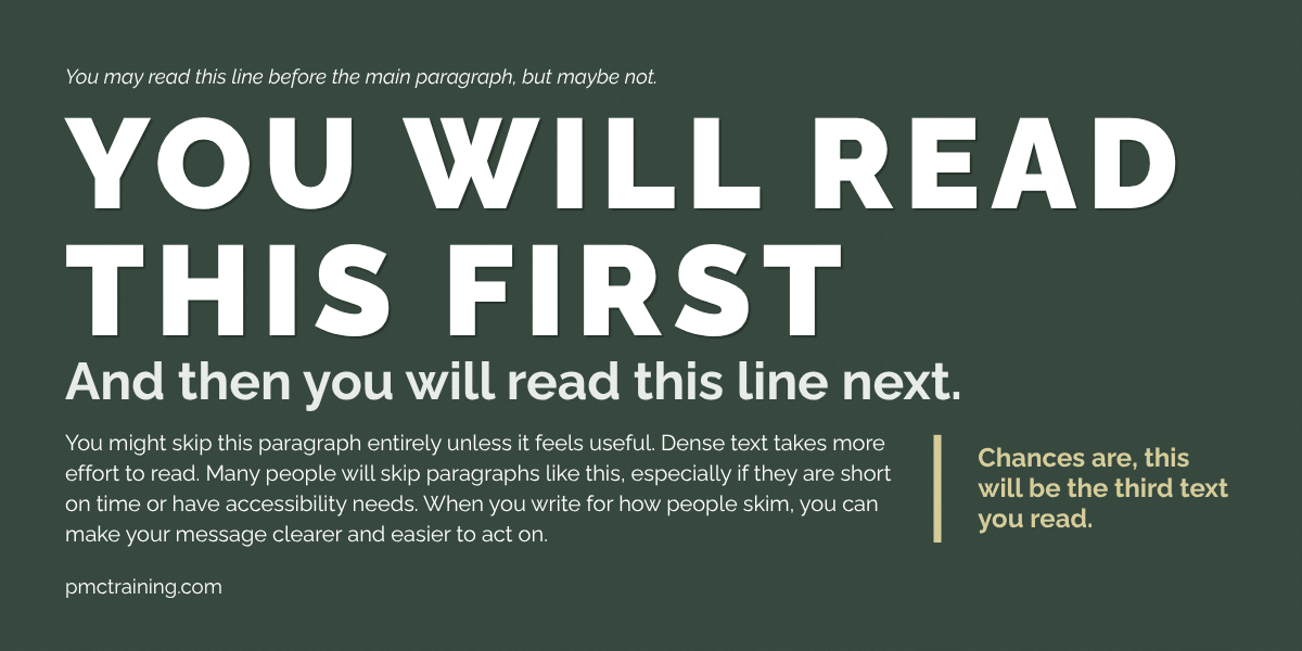How to Write for Busy Readers | PMC Training